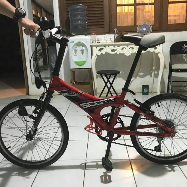 Jual Sepeda Scott warna Merah Hitam | Shopee Indonesia