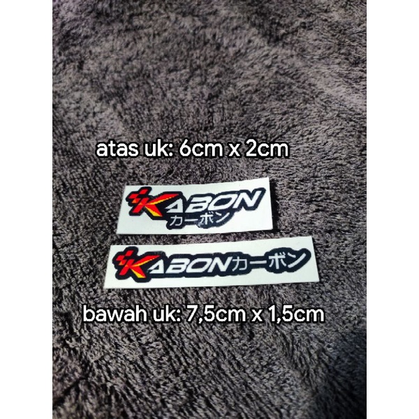 Jual sticker printing KABON 1set dapat 2 sperti digambar | Shopee Indonesia