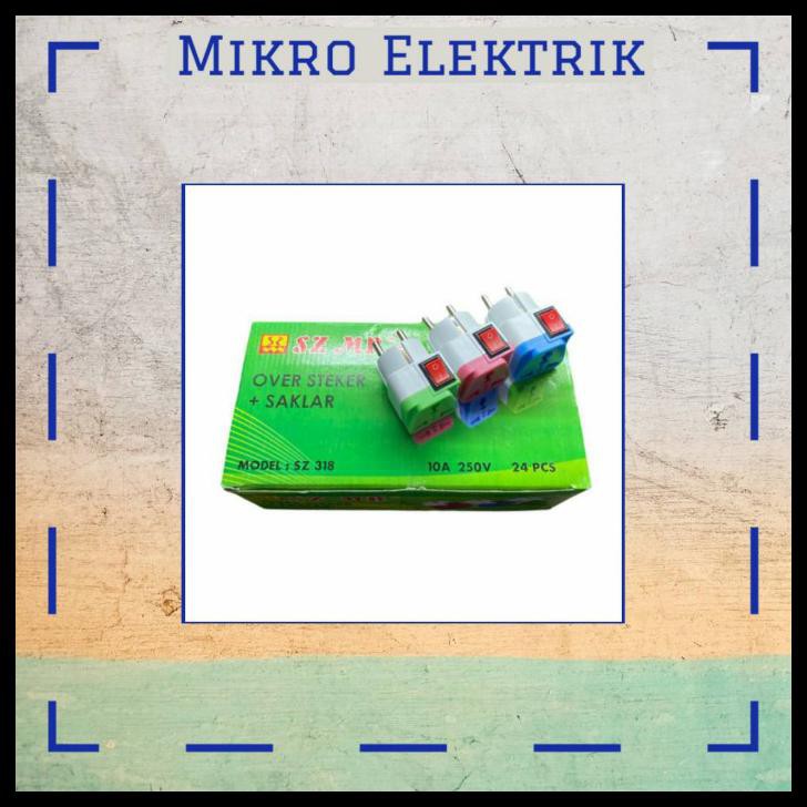 Jual JUAL MURAH Colokan / Over steker kaki tiga serbaguna szmr + saklar ...