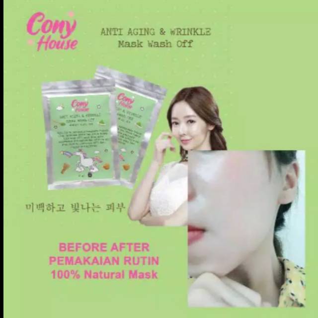 Jual Anti Aging and Wrinkle Masker wajah Organik bubuk CONY HOUSE ...