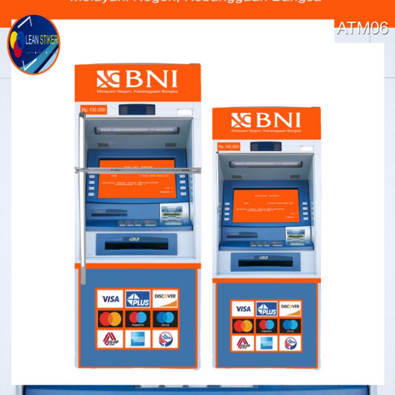 Jual Stiker kulkas 1 dan 2 pintu motif ATM BNI SALDO | Shopee Indonesia