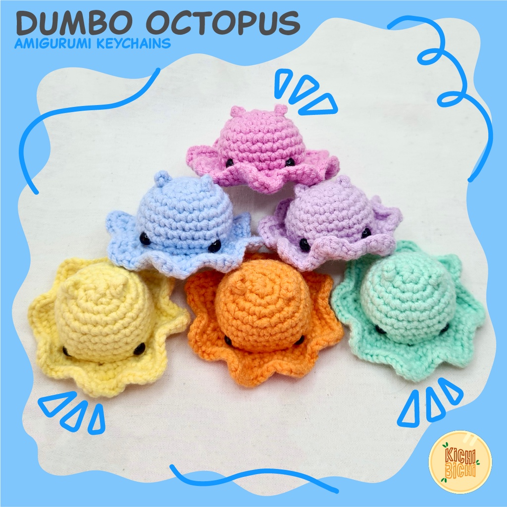 Jual (Dumbo Octopus) Amigurumi Crochet Gurita Lucu Kecil Finding Nemo ...