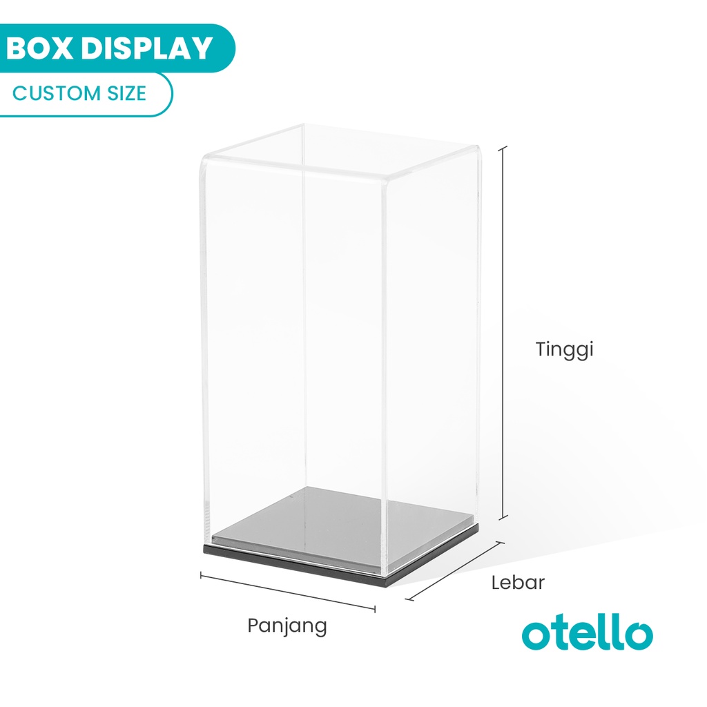 Jual Custom Box Display Akrilik Request Ukuran Showcase Acrylic ...