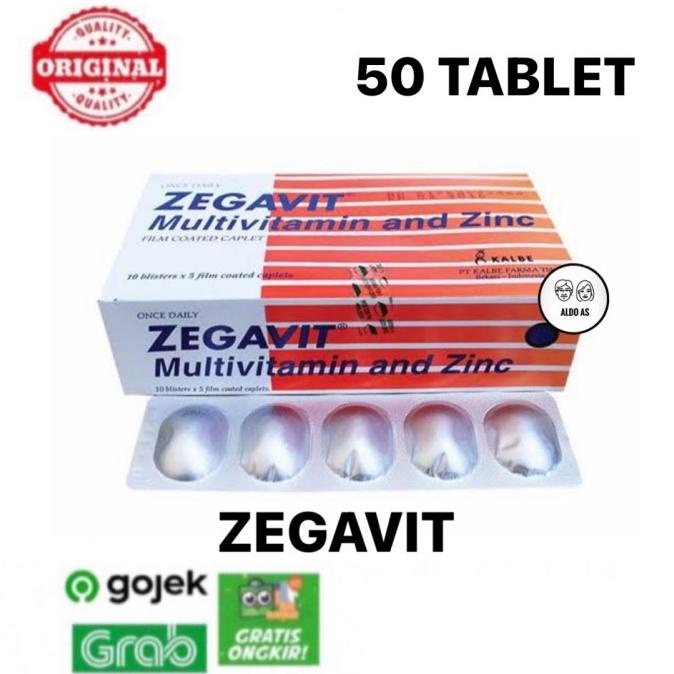 Jual Zegavit Multivitamin dan Zink isi 50 tablet | Shopee Indonesia