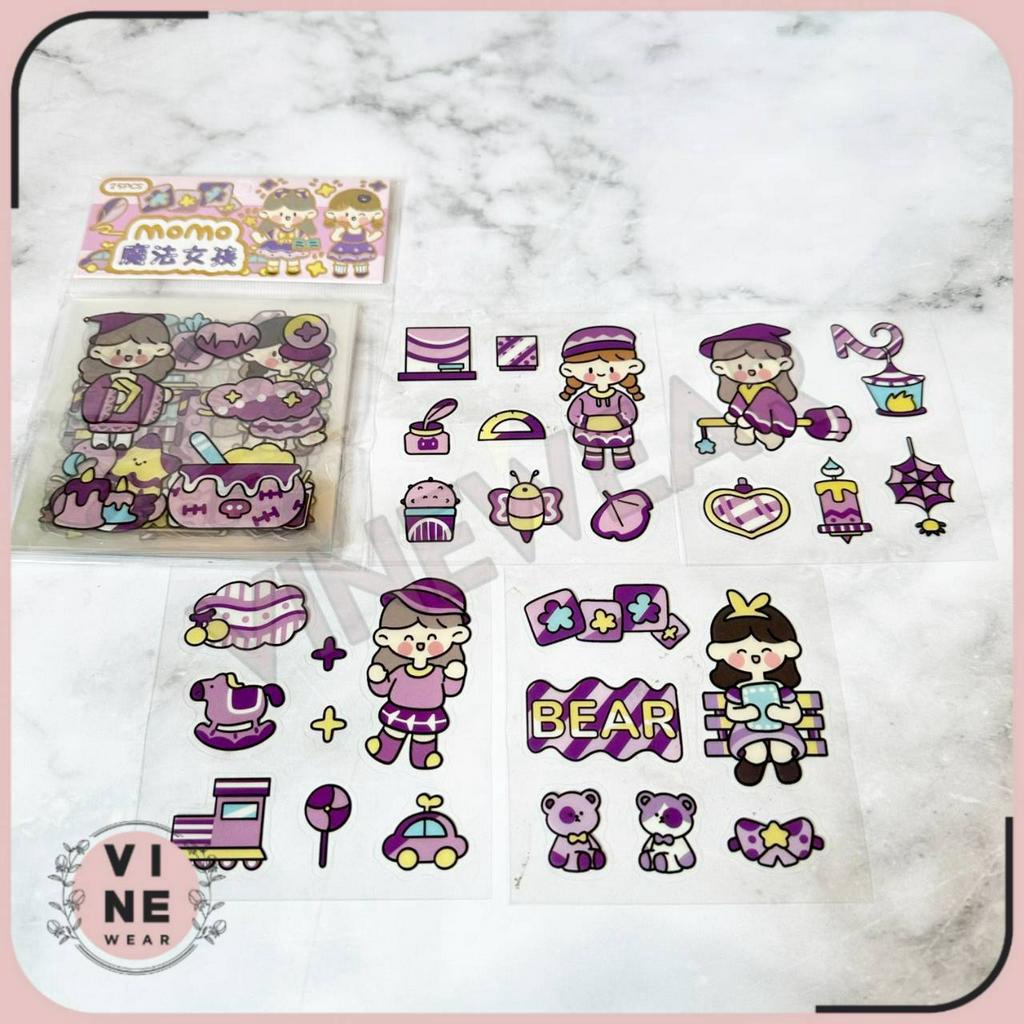 Jual Stiker 2D 25 Lembar Sticker Momo Mini Kartun Korea Lucu Anti Air ...