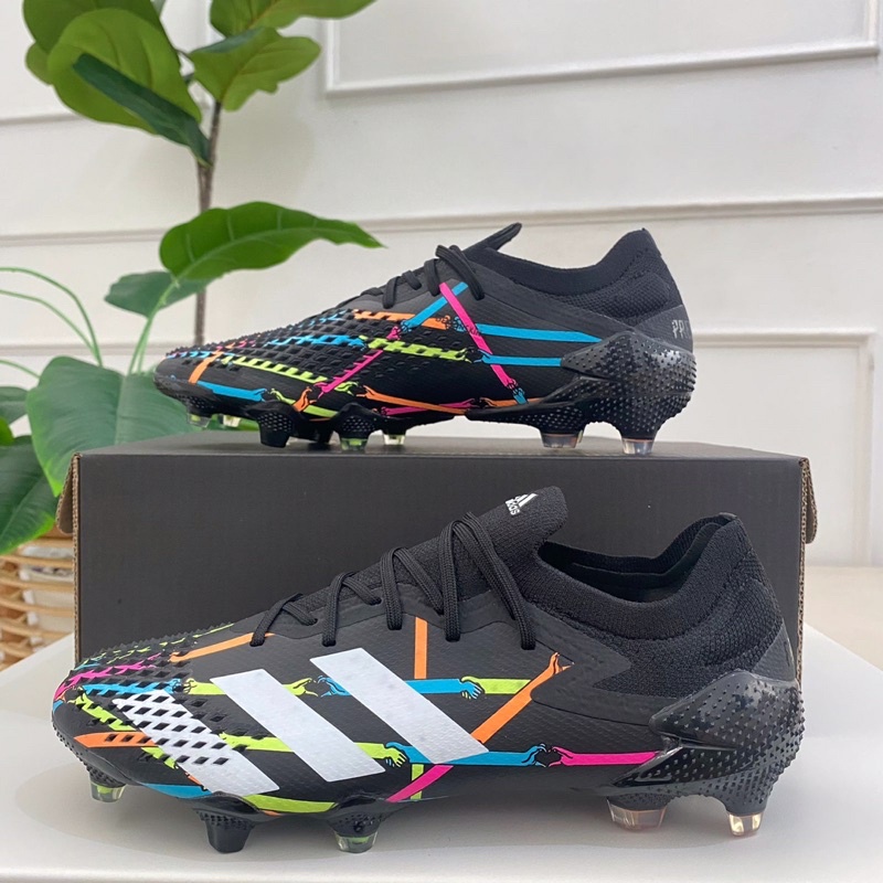 Jual Sepatu Bola Adidas Predator Mutator 20.1 Low Black Rainbow FG ...