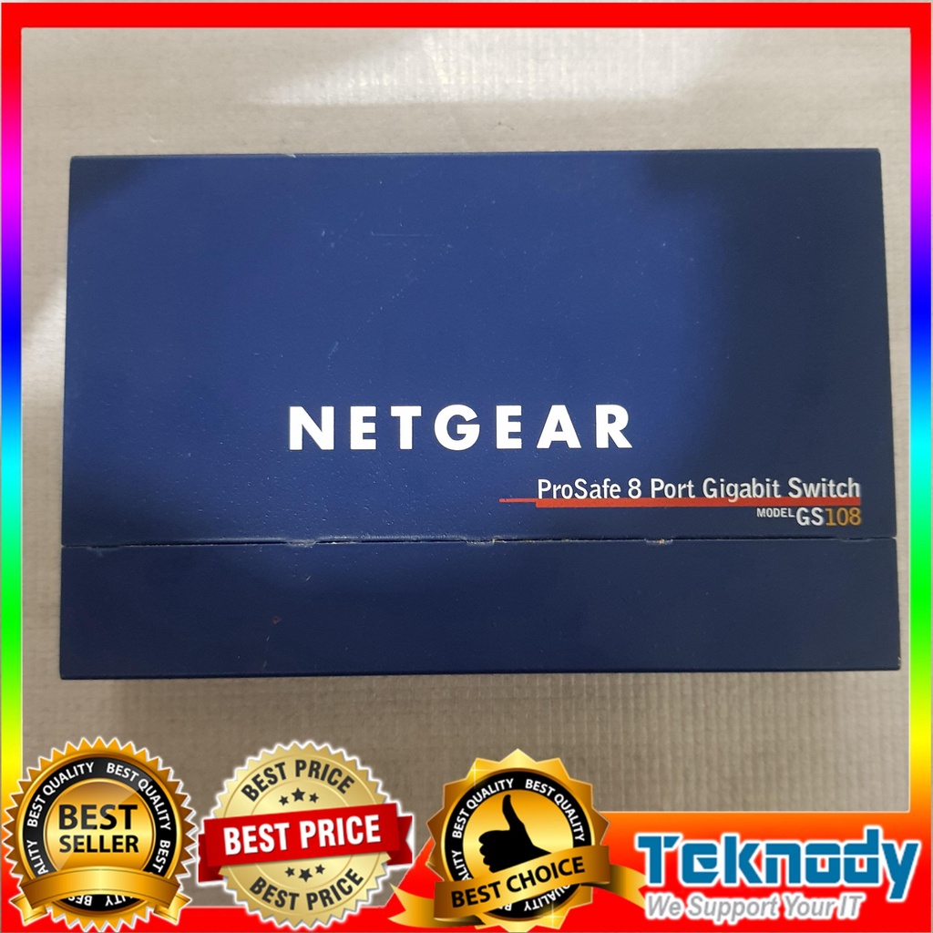 Jual Netgear Prosafe GS108v3 8 Port Gigabit Ethernet Unmanaged Switch ...