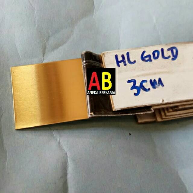 Jual Plat Strip Stainless Steel Gold Hairline Lebar 3cm Panjang 122cm ...
