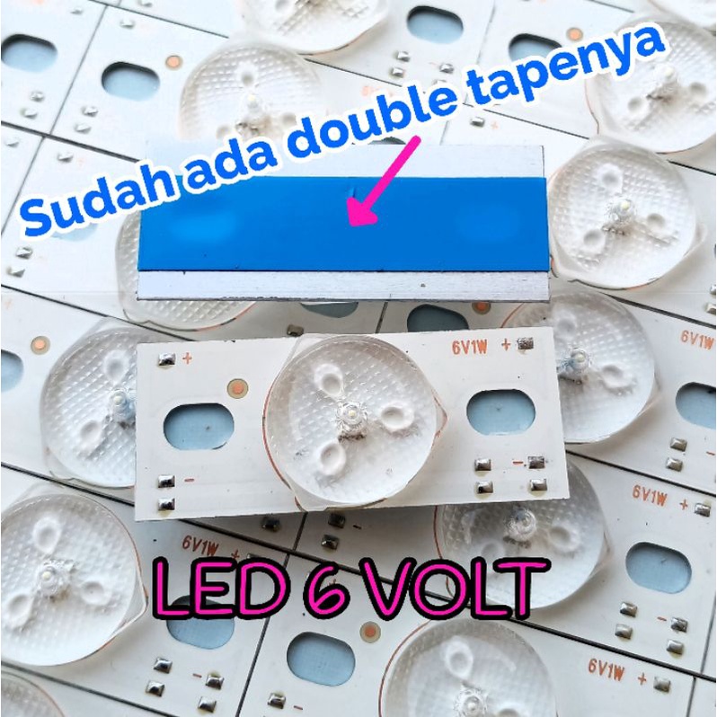 Jual LAMPU LED BACKLIGHT TV LCD LED SATUAN 6 VOLT , LED BIJIAN CEMBUNG ...
