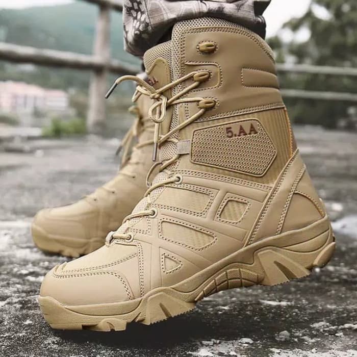 Jual Sepatu Boots 5AA Tactical Army 8 inch NEW MODEL | IMPORT | Shopee ...