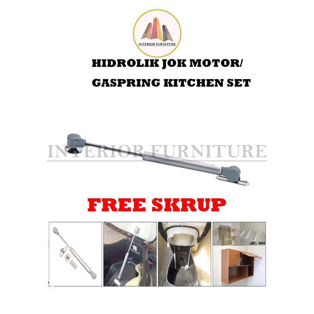 Jual Gaspring Hidrolik jok motor hidrolik kitchen set gas spring motor ...
