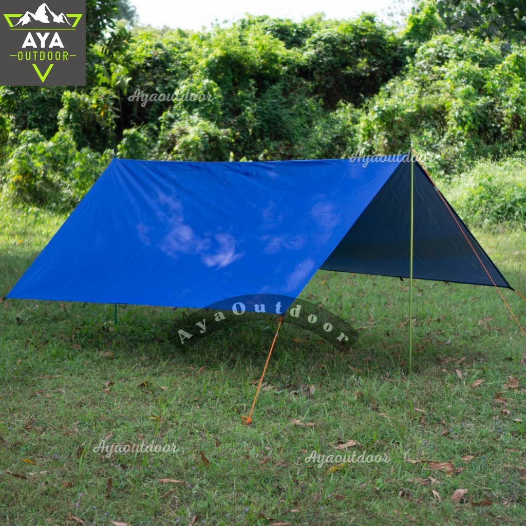 Jual FLYSHEET WATERPROOF 2X3 3X3 3X4 4X6 TEBAL TRAPTEEN BIVAK PENUTUP ...
