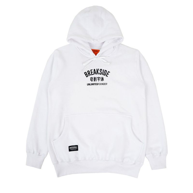 Jual Breakside Hoodie type B 08 white black | Shopee Indonesia