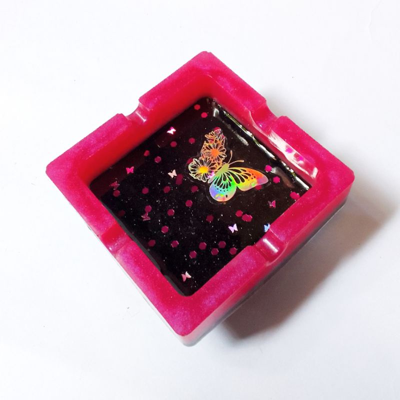 Jual Resin Square Ashtray / Asbak Resin Custom / Dekorasi Meja ...
