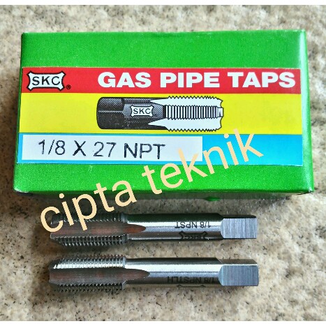 Jual Hand Tap Pipa SKC 1/8" inchi X 27 NPT Handtap Pipa SKC 1/8inchi x 27 NPS Tap Ulir Pipa 1/8 ...