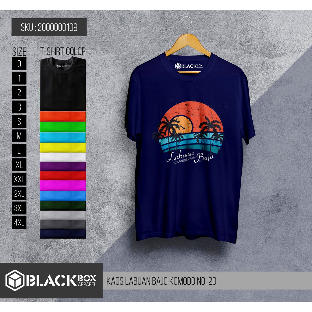 Jual T-Shirt Labuan Bajo - Kaos Labuan Bajo - Pulau Komodo - Komodo ...