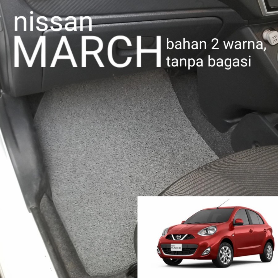 Jual Karpet mie nissan march tanpa bagasi, bahan 2 warna | Shopee Indonesia