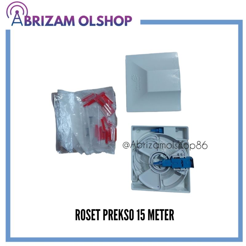 Jual ROSET FIBER OPTIK PREKSO / PREXO / PRESKO 15 METER INDOOR | Shopee ...