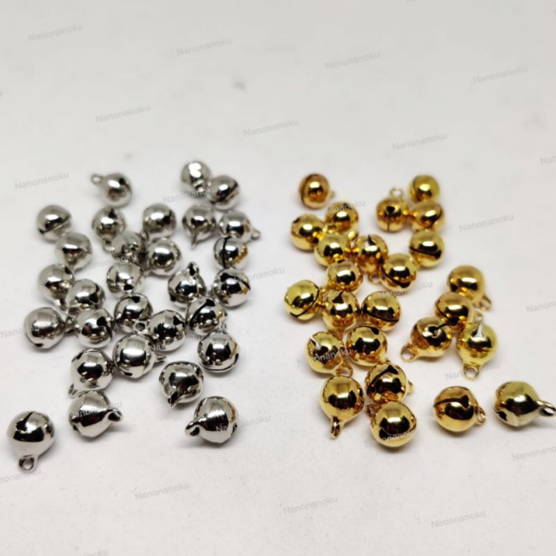 Jual [Per 20/144] Bel 8 mm Kerincingan/Lonceng Bulat Emas Perak ...