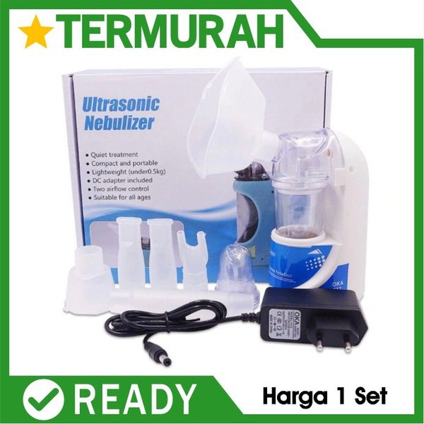 Jual Nebulizer MESH Portable Ultrasonic Alat Bantu Uap Pernafasan asma anak inhalasi terapi ...