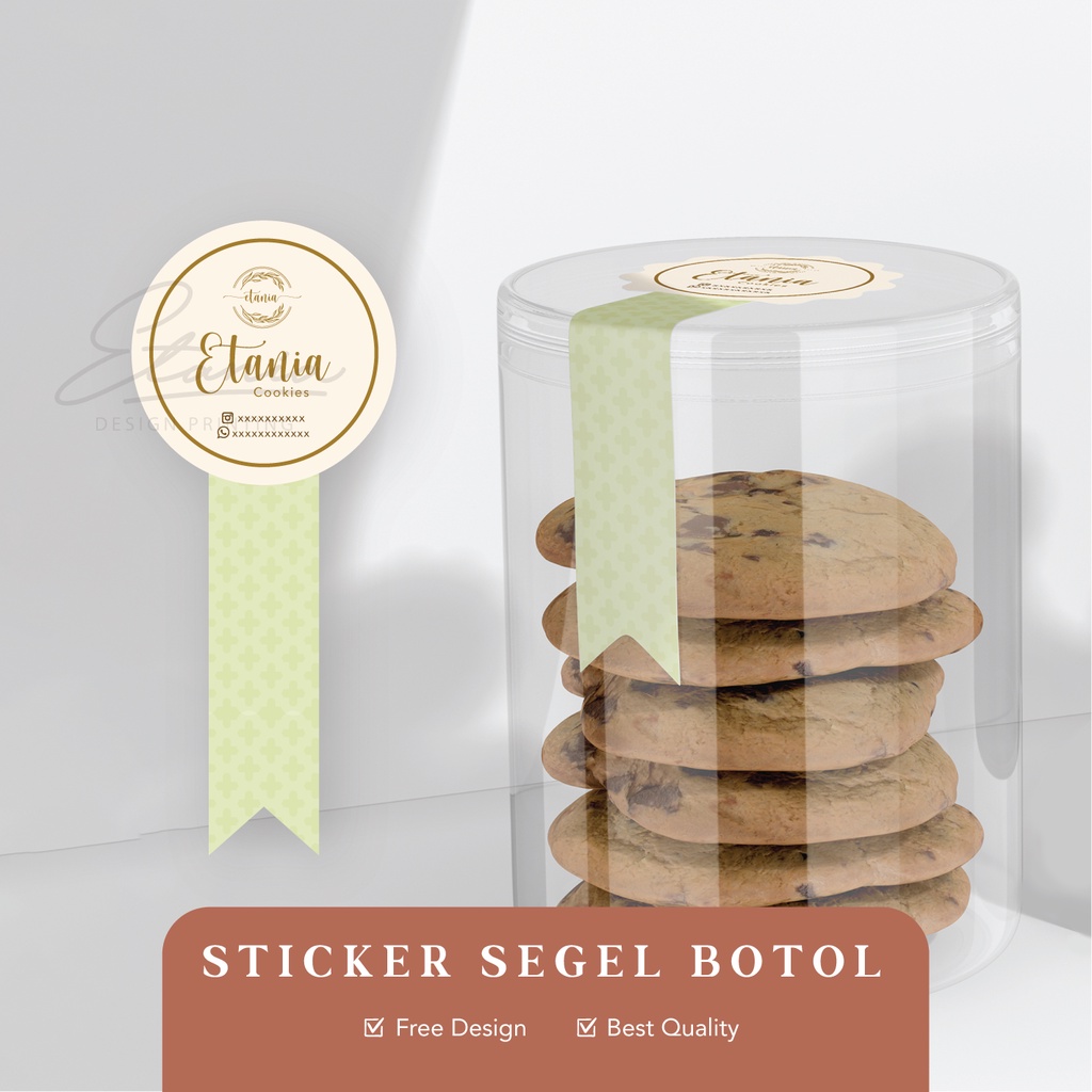 Jual Sticker segel custom bentuk segel botol segel box | Shopee Indonesia