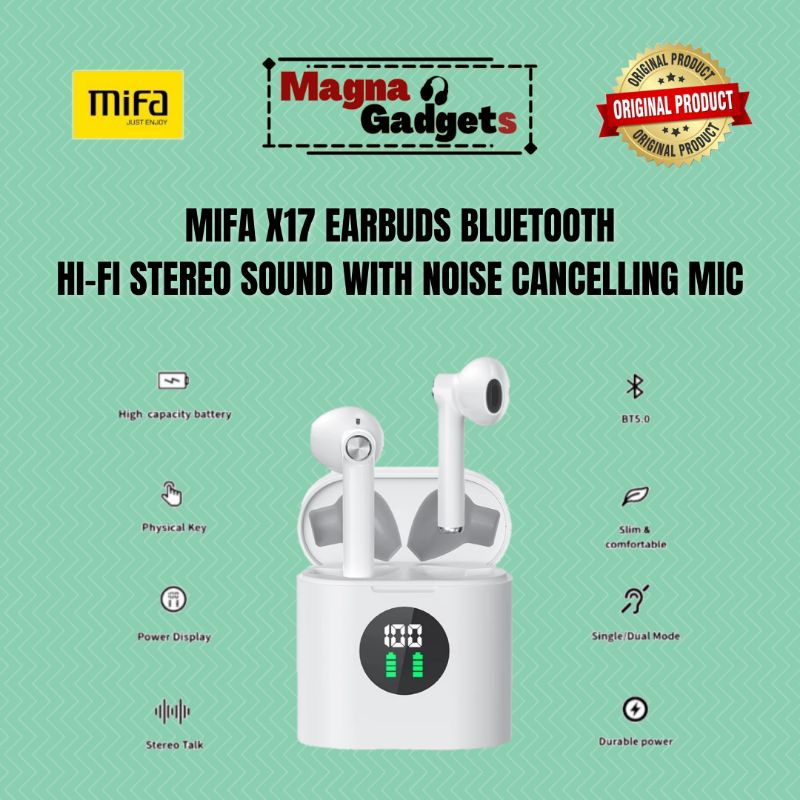 Jual MiFa X17 True Wireless TWS Earbuds Headset Bluetooth Original ...