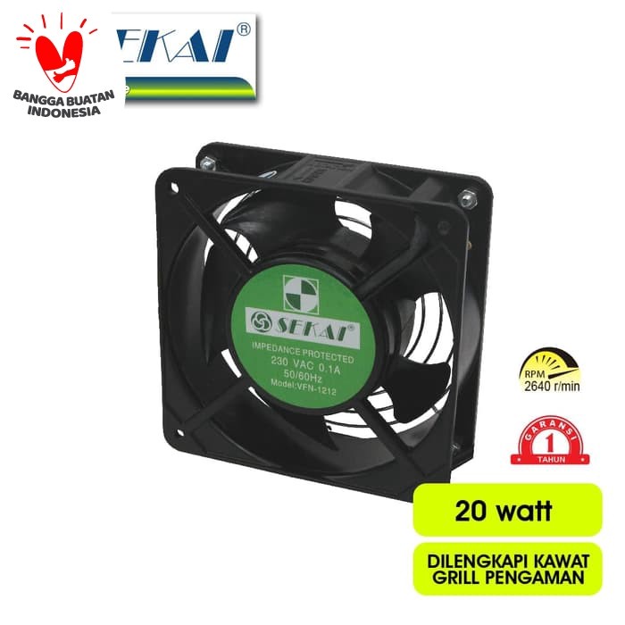 Jual Kipas Angin Partisi Sekai VFN 1212 Cooling Fan Pendingin Komputer ...