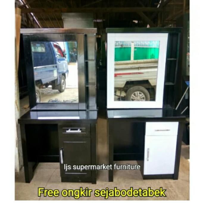 Jual Meja Rias Kayu Bloktic Kaca Cermin Sliding Helenashopmura | Shopee ...