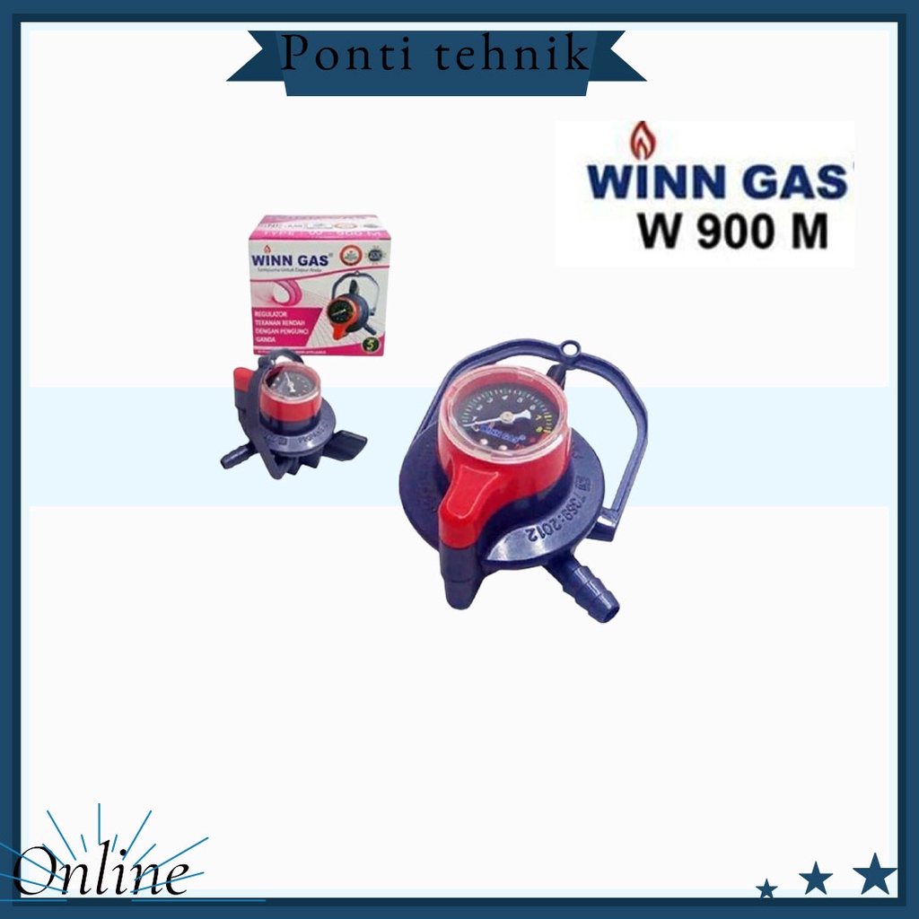 Jual REGULATOR WIN GAS W-900 M, High Preasure (Pengunci ganda Double ...