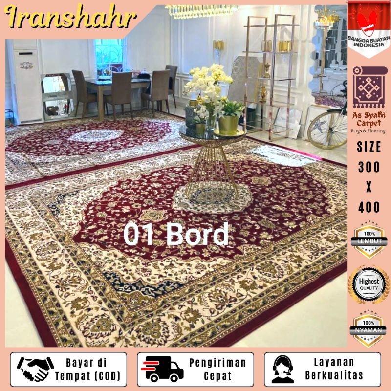 Jual KARPET PERMADANI 300×400 IRANSHAHR IRANSHAR - KARPET PERMADANI 3×4 SEMI TURKI TURKEY ...