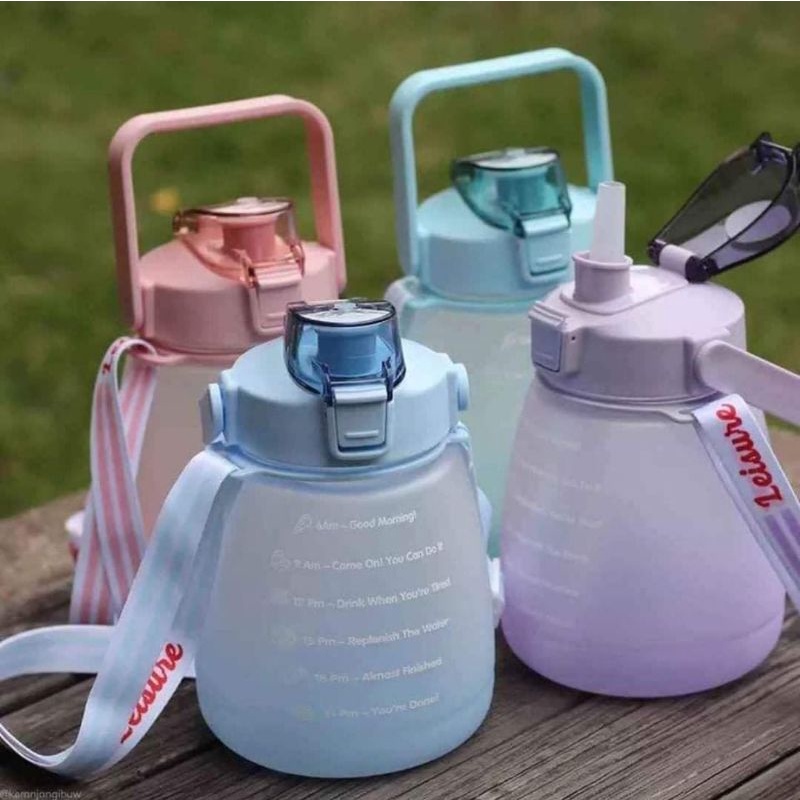 Jual Botol Gemoy Viral 1 Liter Pastel Kualitas Bahan Tebel Murah Banget ...