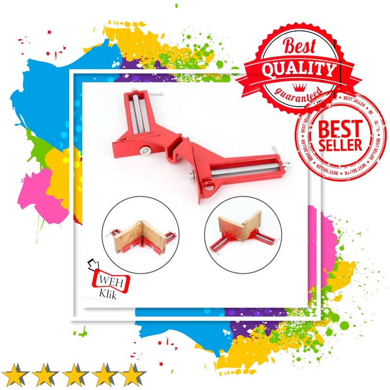 Jual klem siku besi Clamp 3" Siku L Atau T Klem Sudut kayu Corner Craft ...