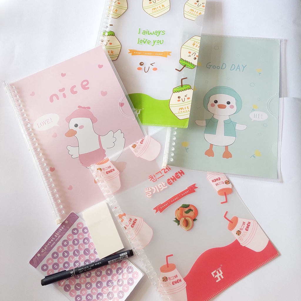Jual Binder Motif Transparan - Buku Catatan Bahan Plastik Ukuran B5 ...