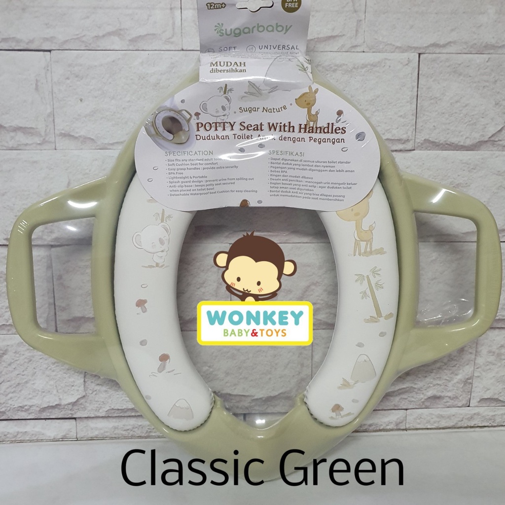 Jual Sugar Baby Potty Seat with Handles / Ring kloset Dengan Pegangan ...