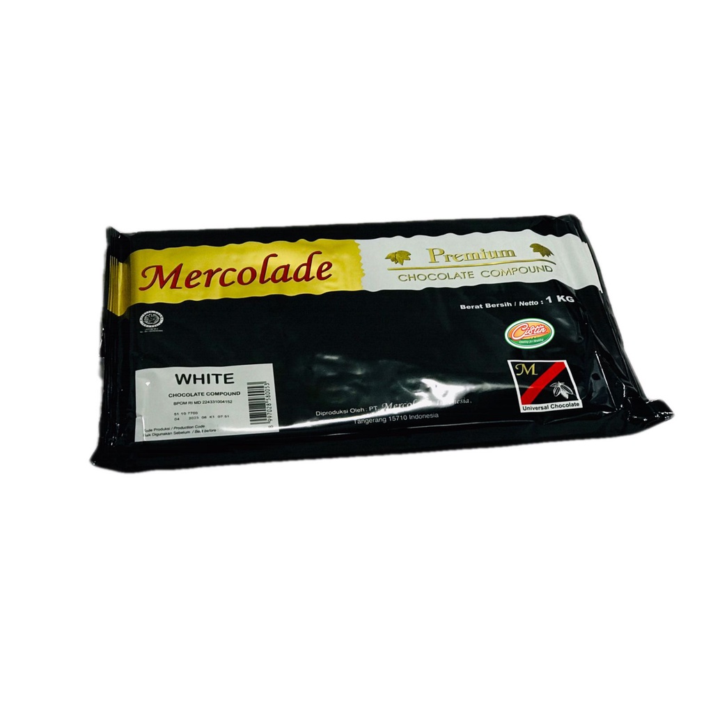 Jual MERCOLADE COMPOUND WHITE 1KG (COKLAT BATANG) | Shopee Indonesia