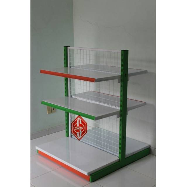 Jual Rak Gondola Double Premier Supermarket Sakura T.120cm | Shopee ...
