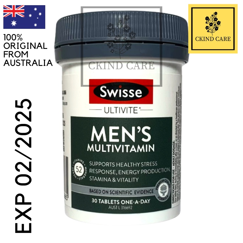 Jual Swisse Men Multi Vitamin (30) 100% Original Australia | Shopee ...