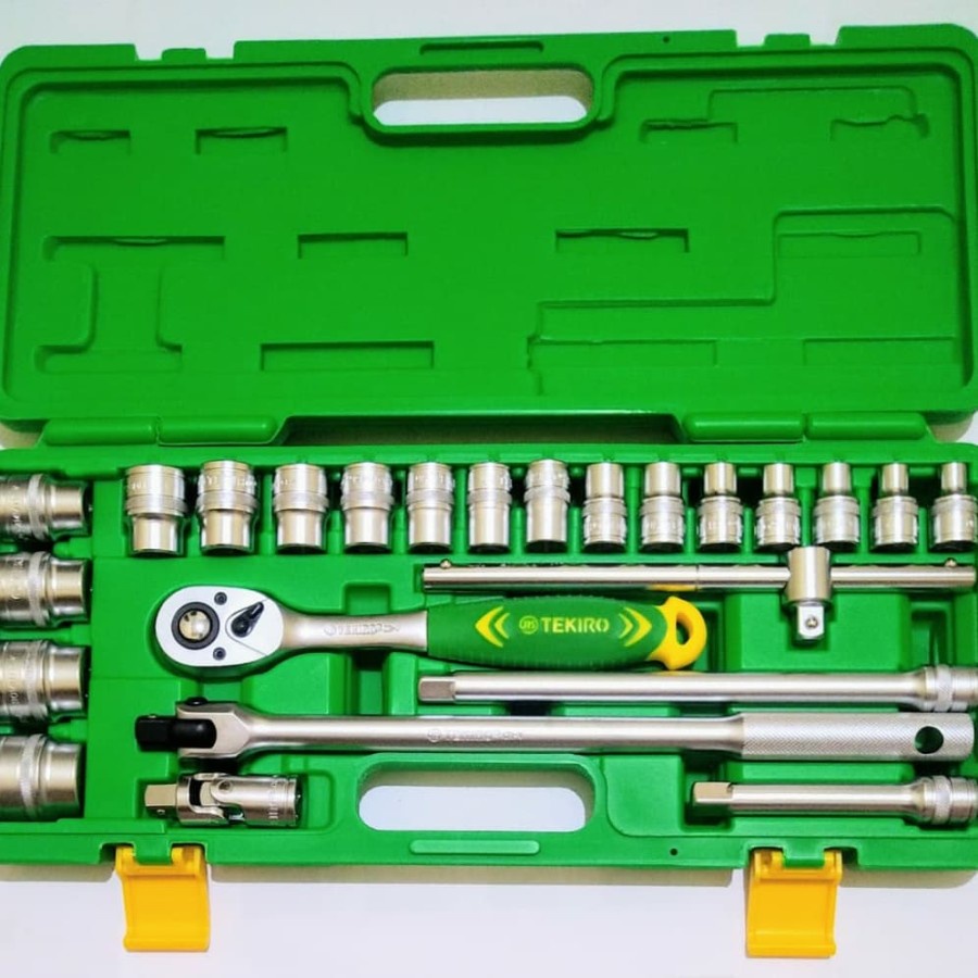 Jual KUNCI SOCK SET 24 PCS PVC TEKIRO HAND MATA SOK SHOCK SOCKET 24PCS BOX PLASTIK 6 12 PT 6PT ...