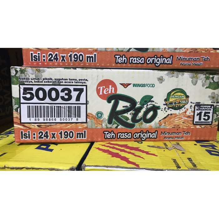 Jual Teh Rio Gelas 1 Dus isi 24 Cup 190ml 190 ml Murah Melati Original - tth1489 | Shopee Indonesia