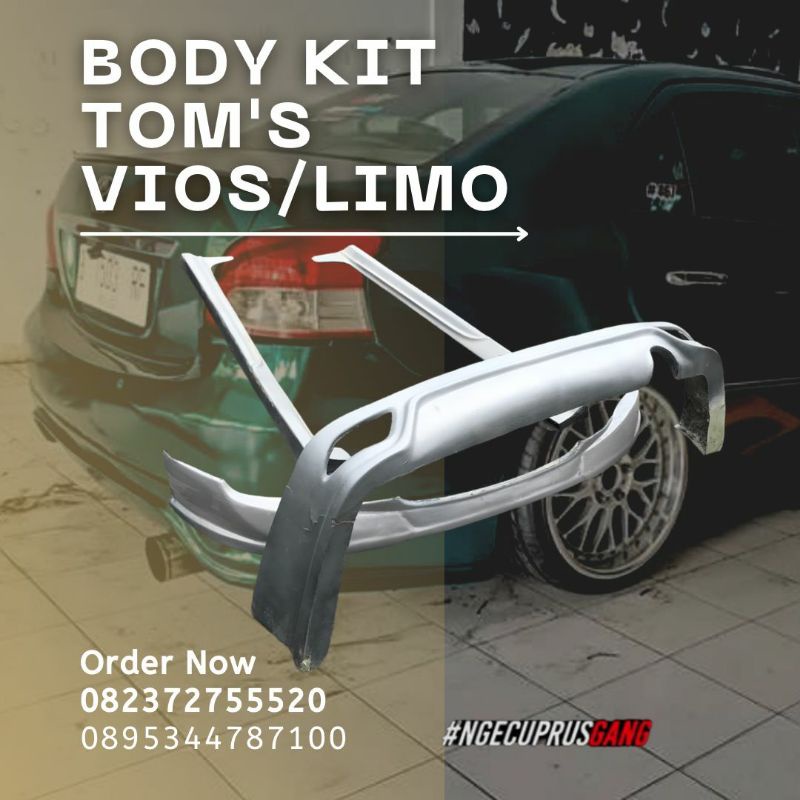 Jual Body Kit Tom's Toyota Vios/Limo Gen 2 (2007-2013) | Shopee Indonesia