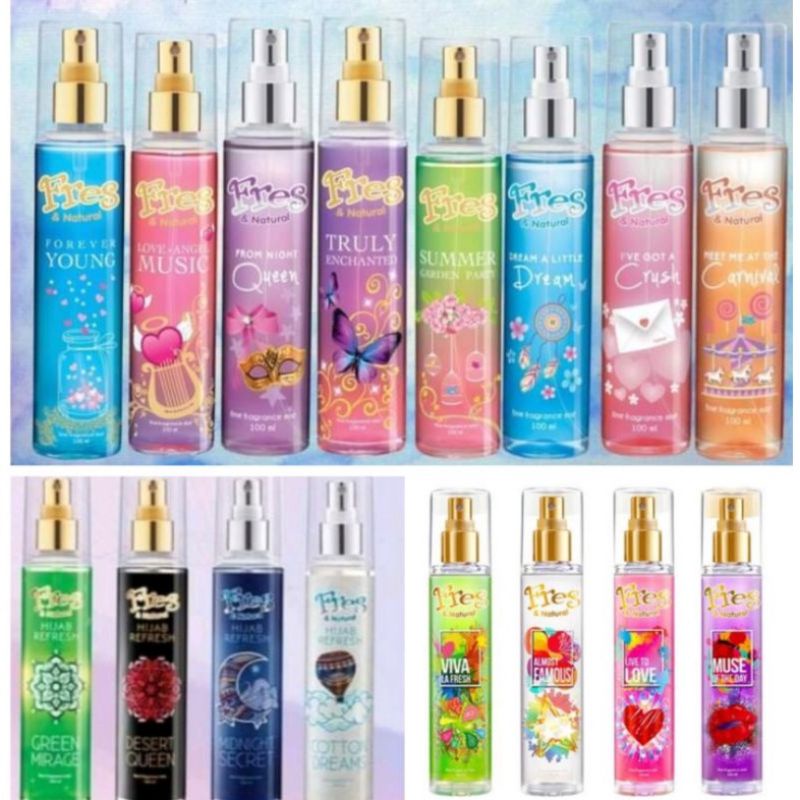 Jual (botol 100ml) Fres & Natural Spray Cologne Parfum Hijab / Fres ...
