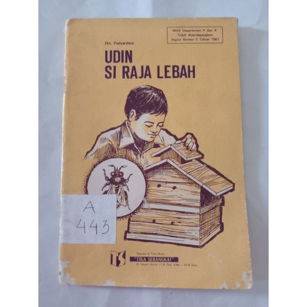 Jual udin si raja lebah - buku jadul - buku bekas perpustakaan | Shopee ...