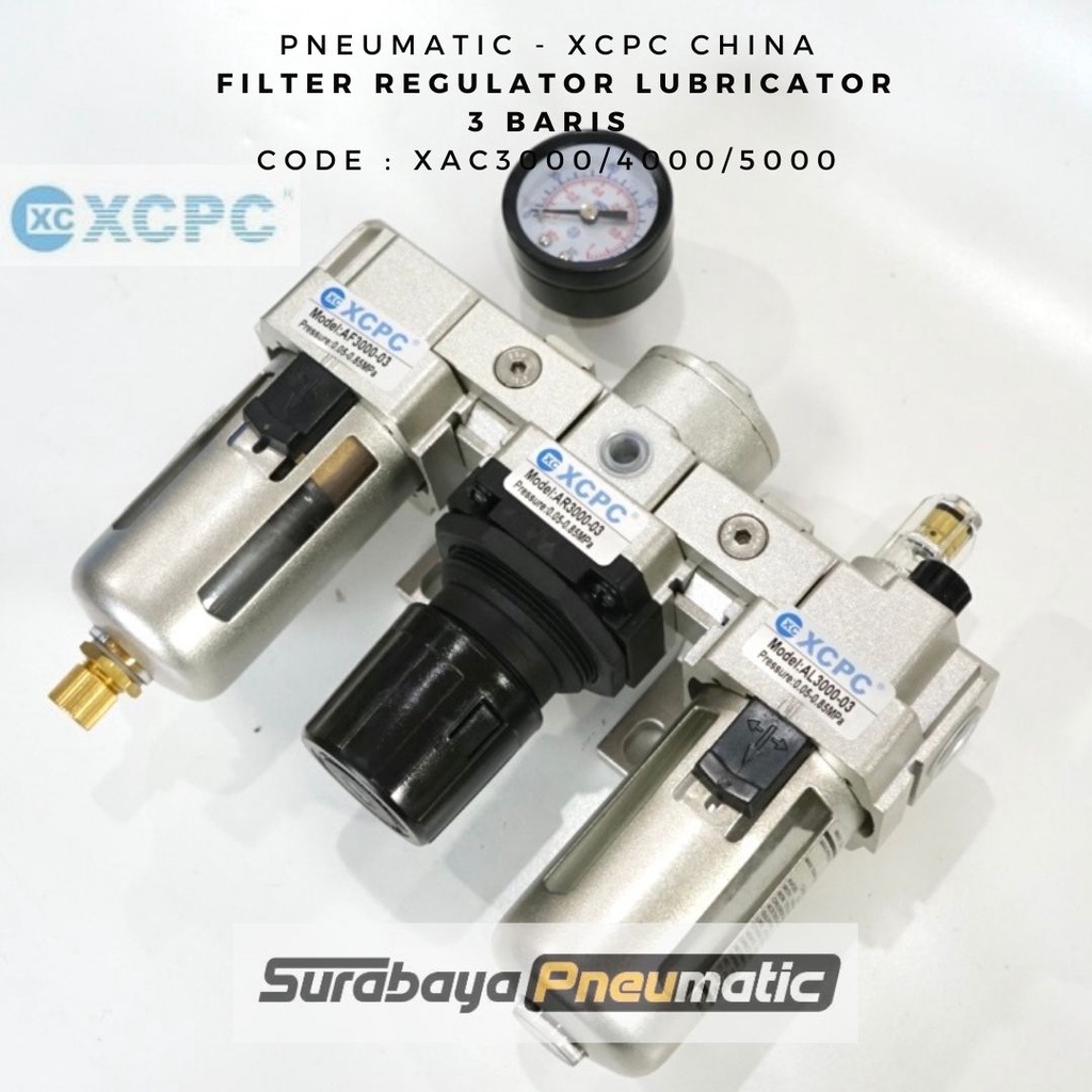 Jual FRL AC3000-03 / XAC3000-03 (Drat3/8") Filter Regulator Lubricator ...