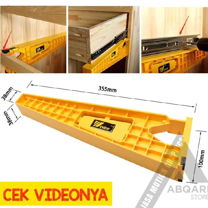 Jual rel laci / drawer jig / drawer rails / Mounting Tool / drawer ...