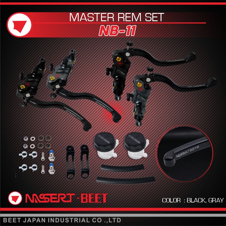 Jual Master Rem Set Depan Belakang Nb 11 Nassert Beet | Shopee Indonesia