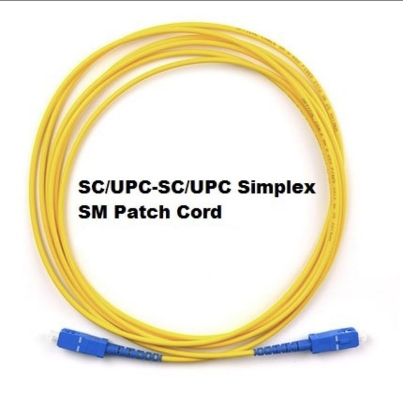 Jual Patch Cord SC UPC 1M, 2M, 3M, dan 5M Fiber Optic FO Patchcord Diameter 2.0mm dan 3.0mm ...