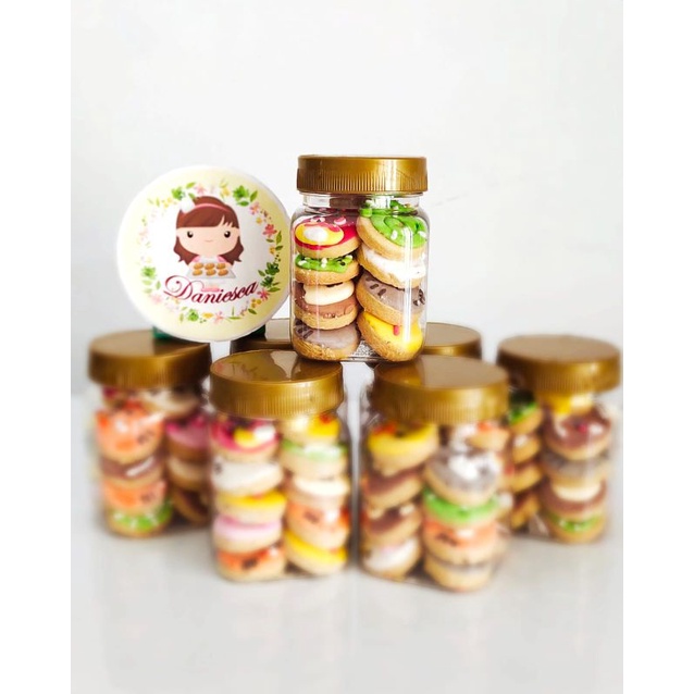 Jual .Cookies karakter cookies icing kue kering hias in jar murah (DS ...