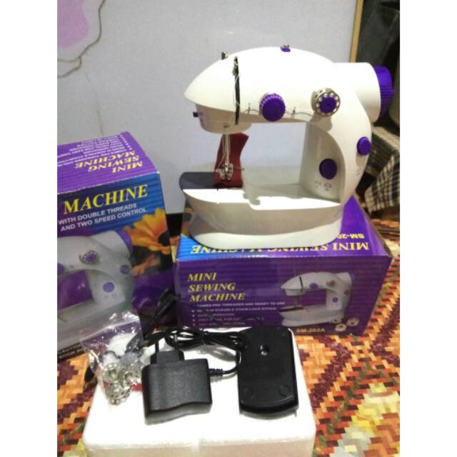Jual Mesin jahit mini/mini sewing machine SM-202A | Shopee Indonesia