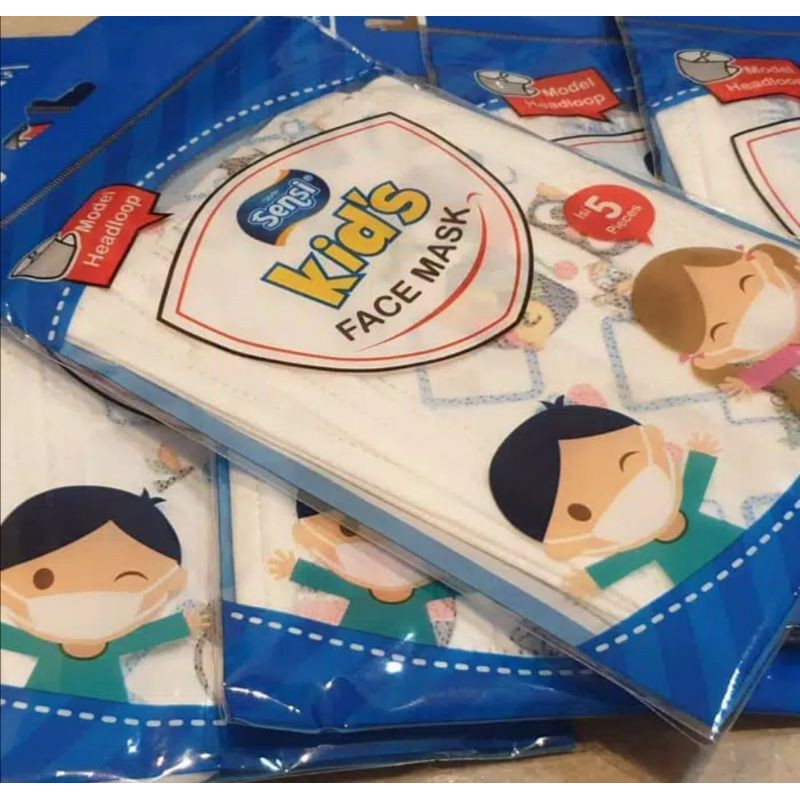 Jual Masker sensi Kids motif cantik masker Anak anak sensi. sensi mask ...