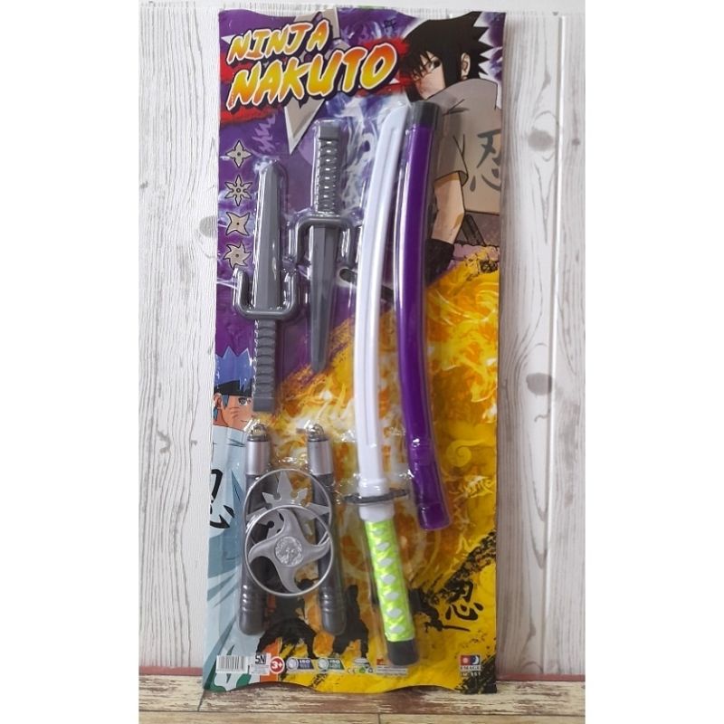Jual Mainan anak pedang/samurai naruto/pedang ninja kunai,shuriken ...